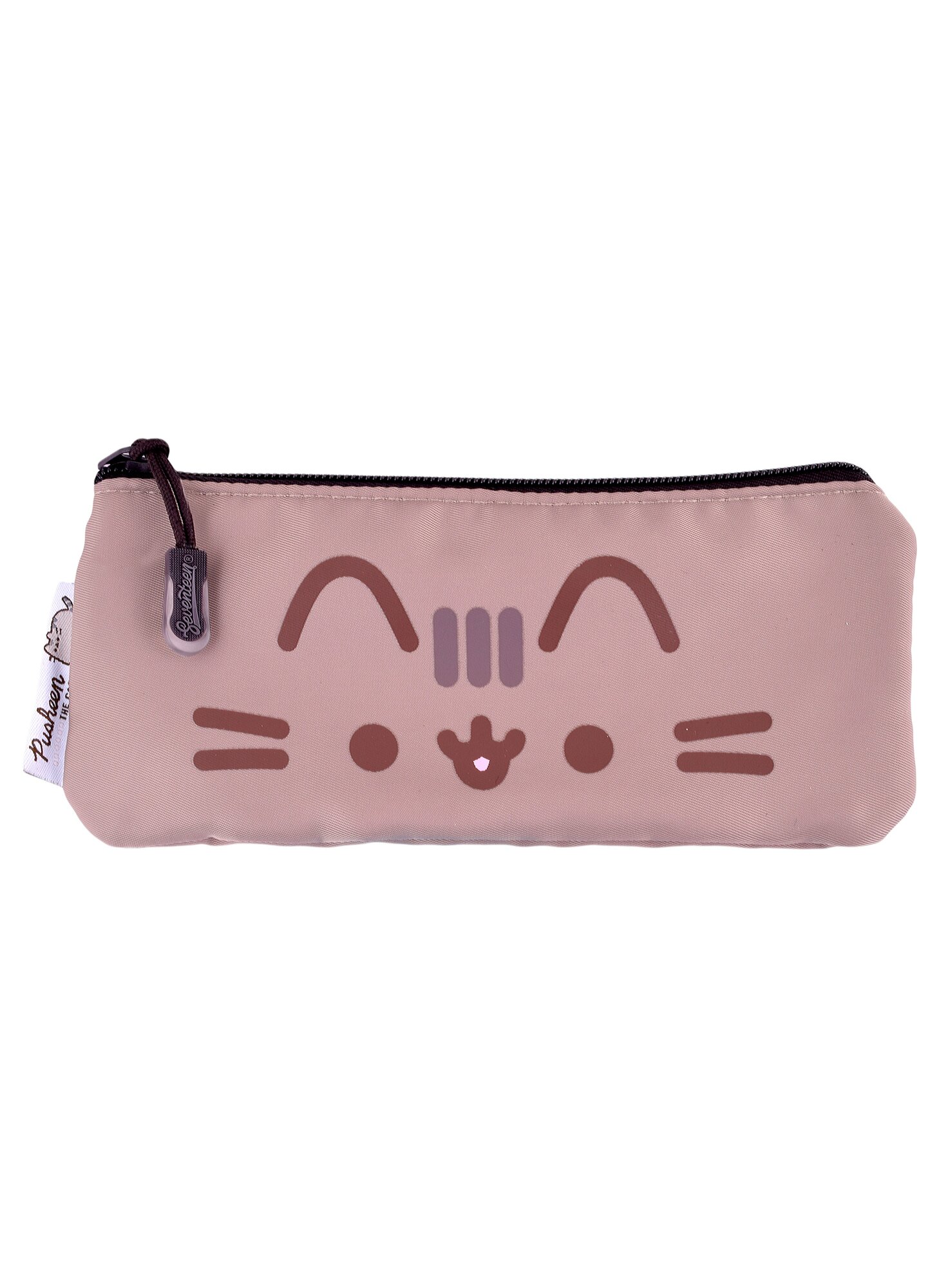 Пенал-косметичка "Pusheen" серый, полиэстер, молния