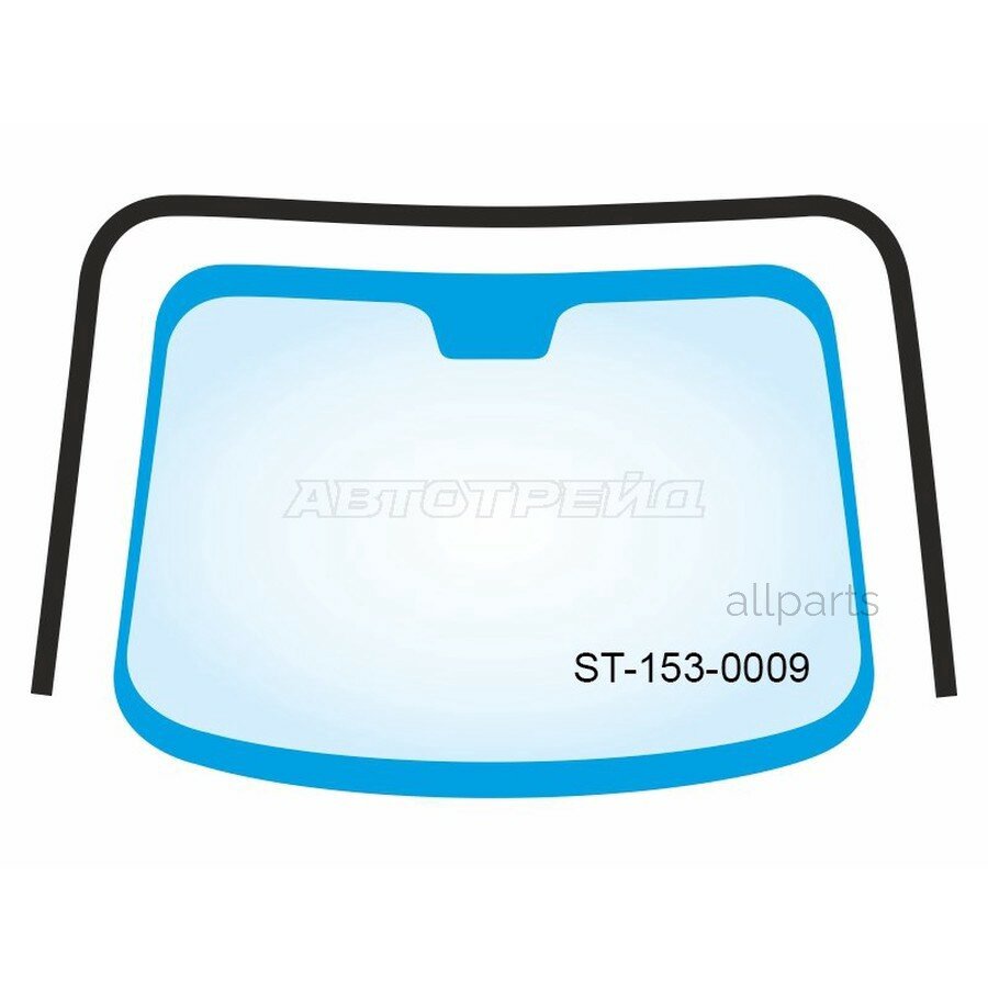 SAT ST-153-0009 Молдинг лобового стекла (П-образный) Nissan Tiida 04-14 / Tiida Latio 04-12