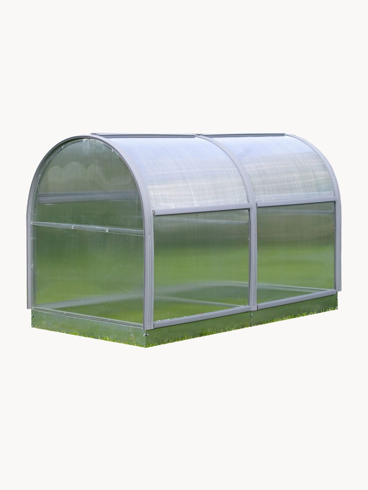 Парник ТМК Удача 1 х 2 х 1,3 м, поликарбонат 3,7 мм, с оцинкованной грядкой