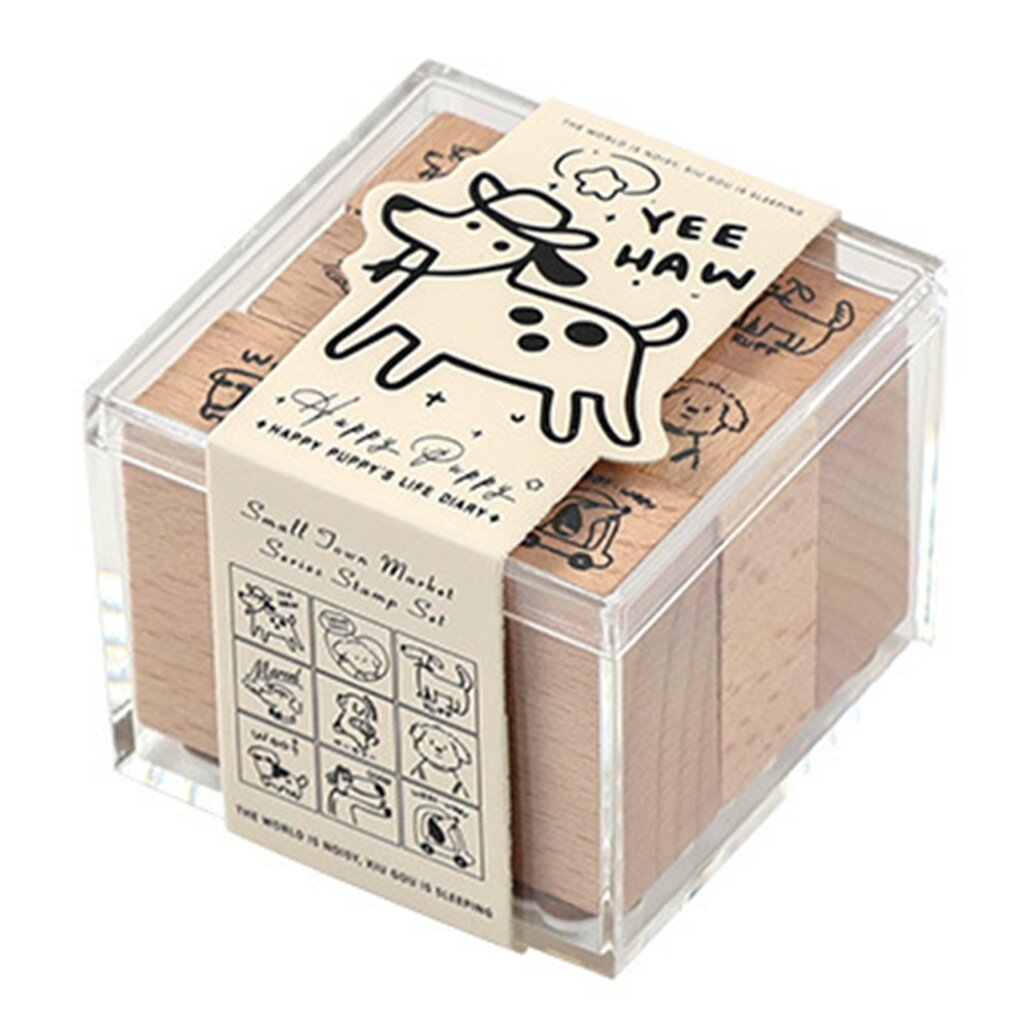 Штамп с мультяшными собаками, декоративный штамп, штамп с милыми кошками