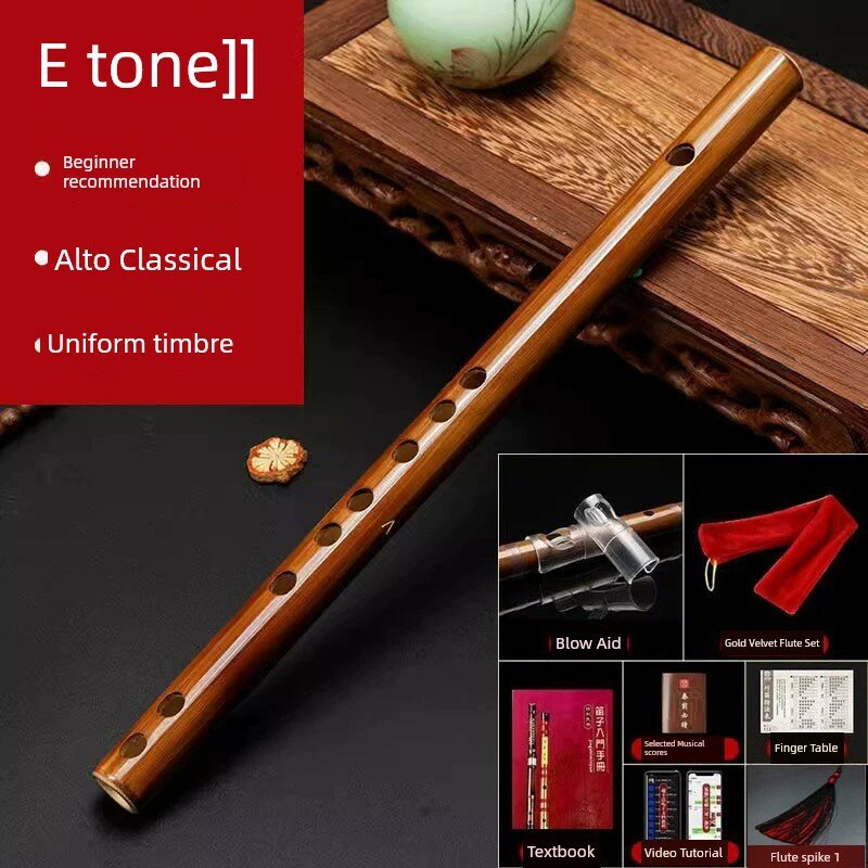 Мини-флейта без отверстий для мембраны, горизонтальная флейта для студентов, бамбуковая флейта для начинающих,