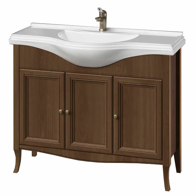 Тумба с раковиной Caprigo Лион 105 орех античный