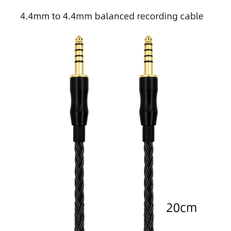Балансный кабель Earmax 4,4 мм на 4,4 мм для наушников для записи, 16-жильный кабель из монокристаллической меди с