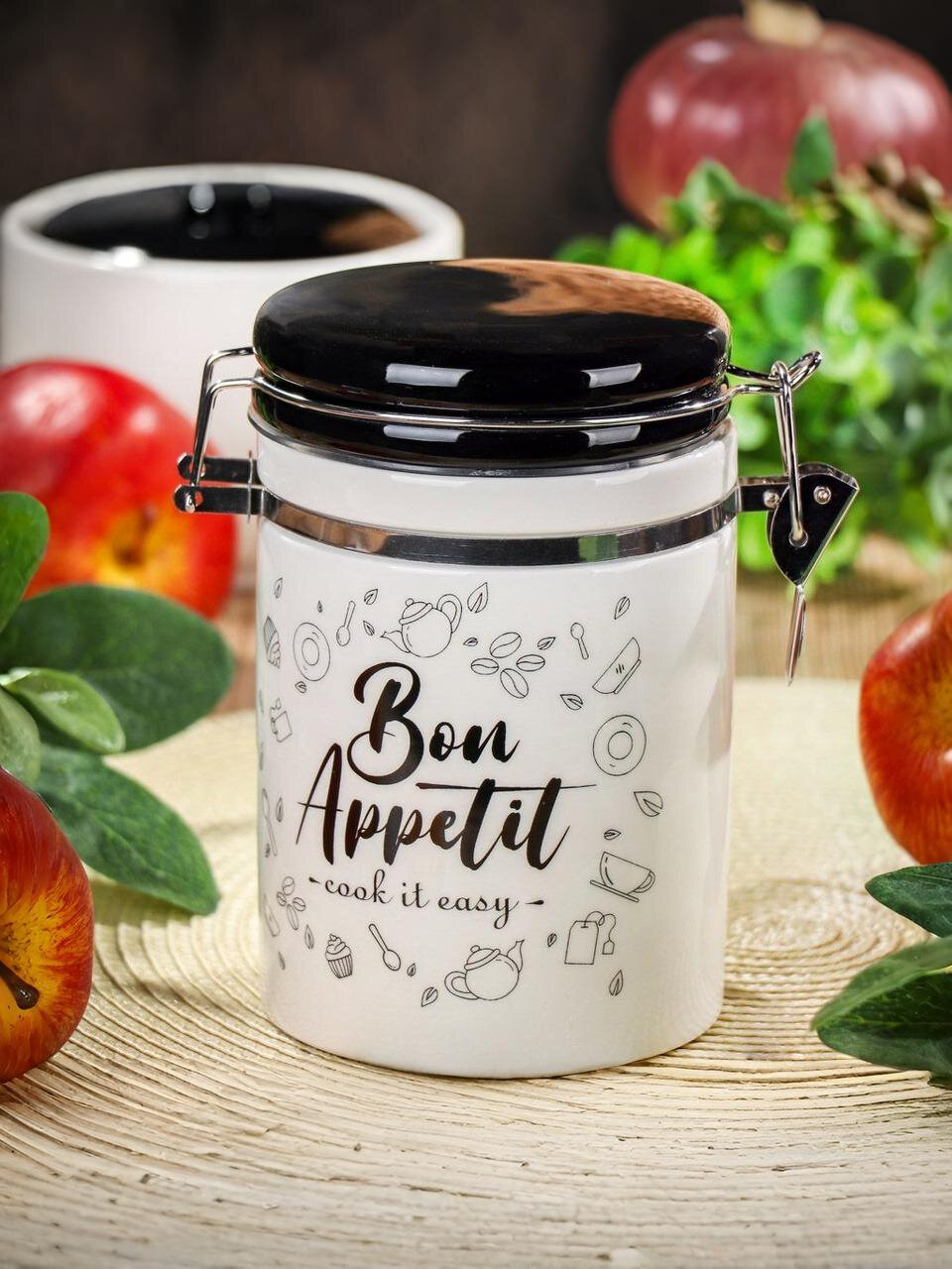 Daniks Банка для круп, для хранения сыпучих продуктов, Daniks, Бон Аппетит