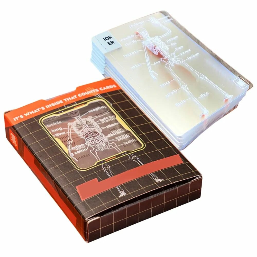 Колода карт "Совокупность знаний" Игральные карты по Анатомии 3D Забавные Обучающие игры для студентов-Медиков Детские интерактивные игрушки