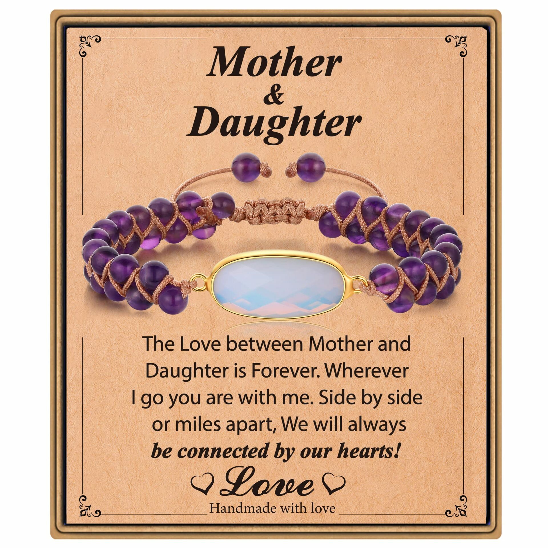 Браслет для гадания, YM Империал камень Сердце Подвеска Кристалл Семья