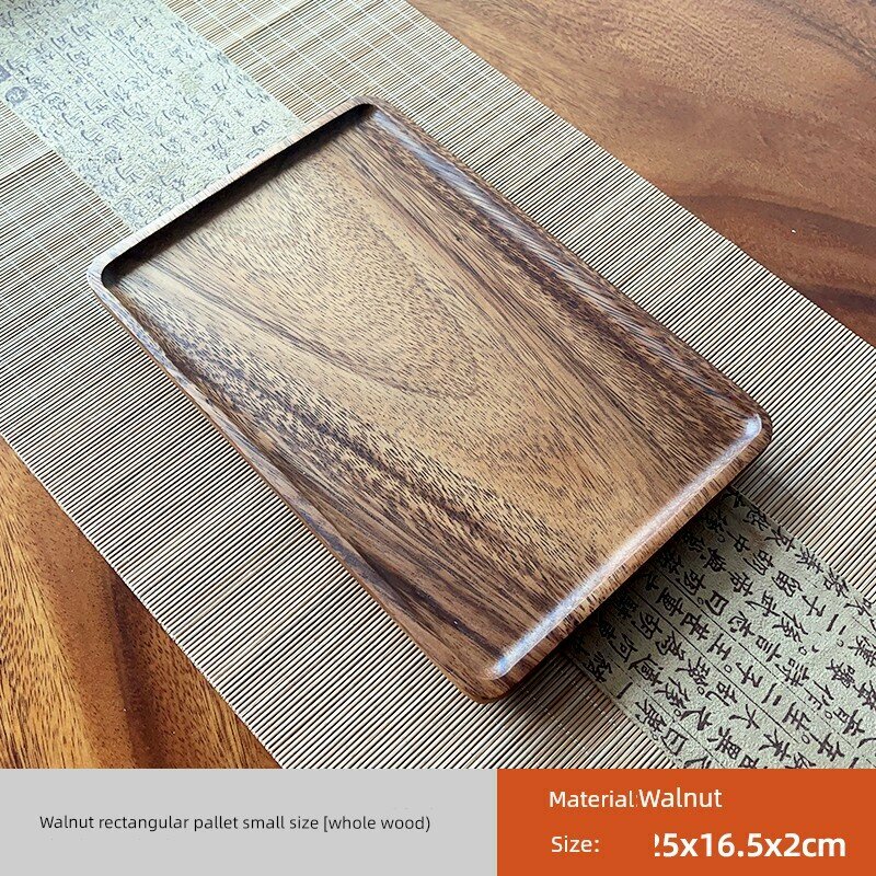 Поднос для чая с ореховым облаком, сухой чайный столик из цельного дерева, небольшой японский поднос для кофе, чайный