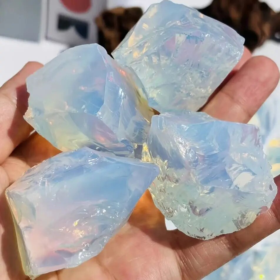 Натуральный опал, грубый камень, нерегулярный кристалл, прозрачный камень, драгоценный камень, минеральный образец для медитации и хрустального декора фэн-шуй