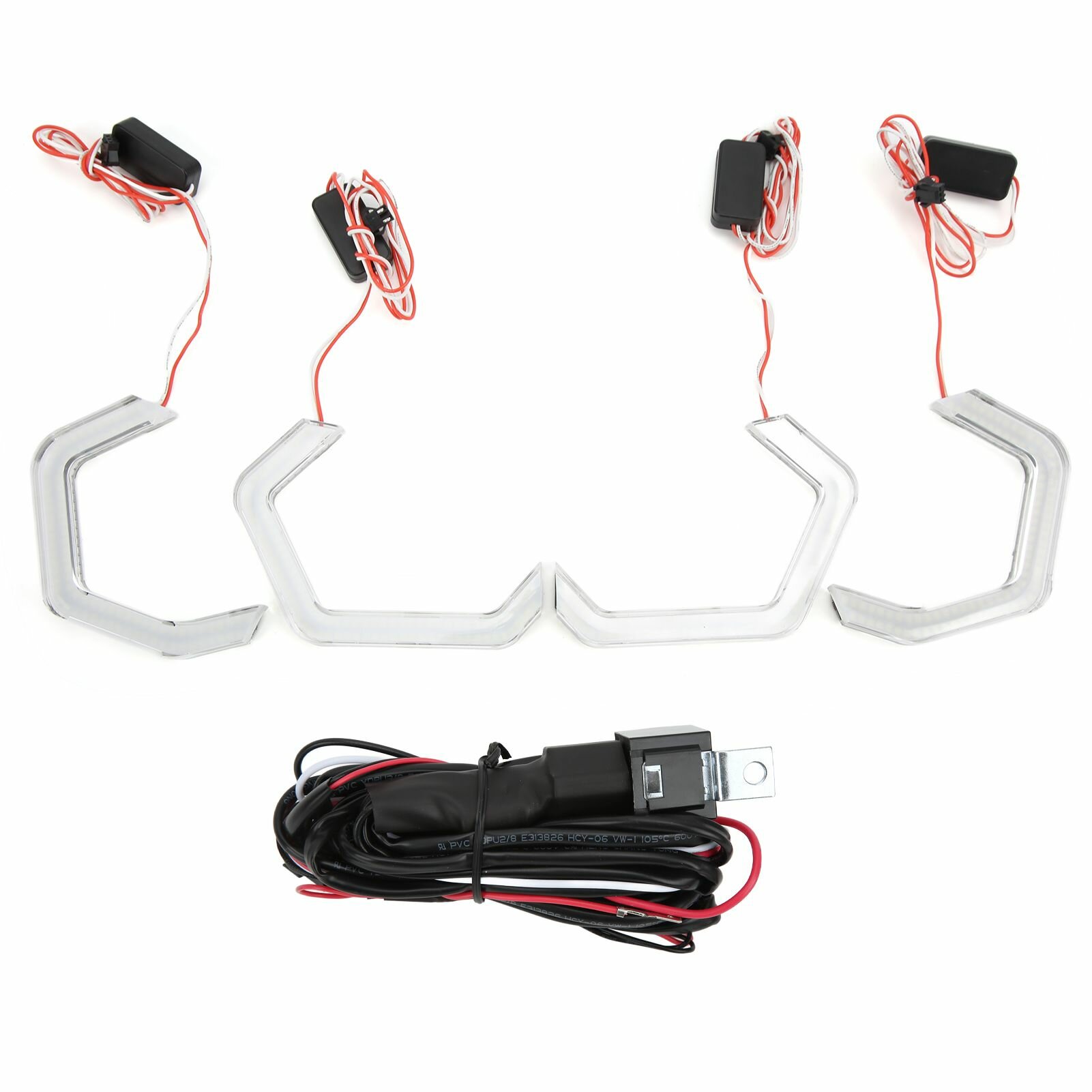 Светодиодные фары с ангельскими глазками Halo для BMW M2-M5 F10-F34