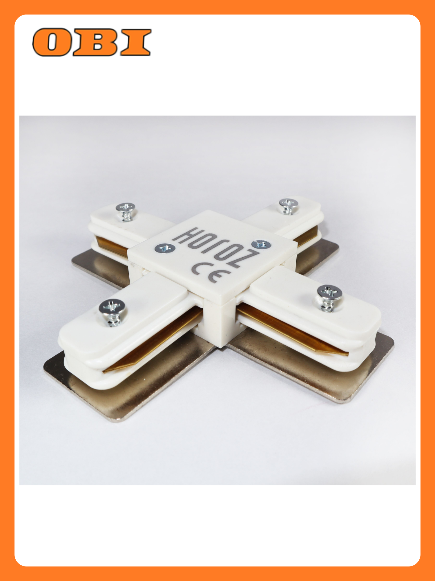 Соединитель шинопровода белый Х-образный однофазный X-Connector HRZ00000910