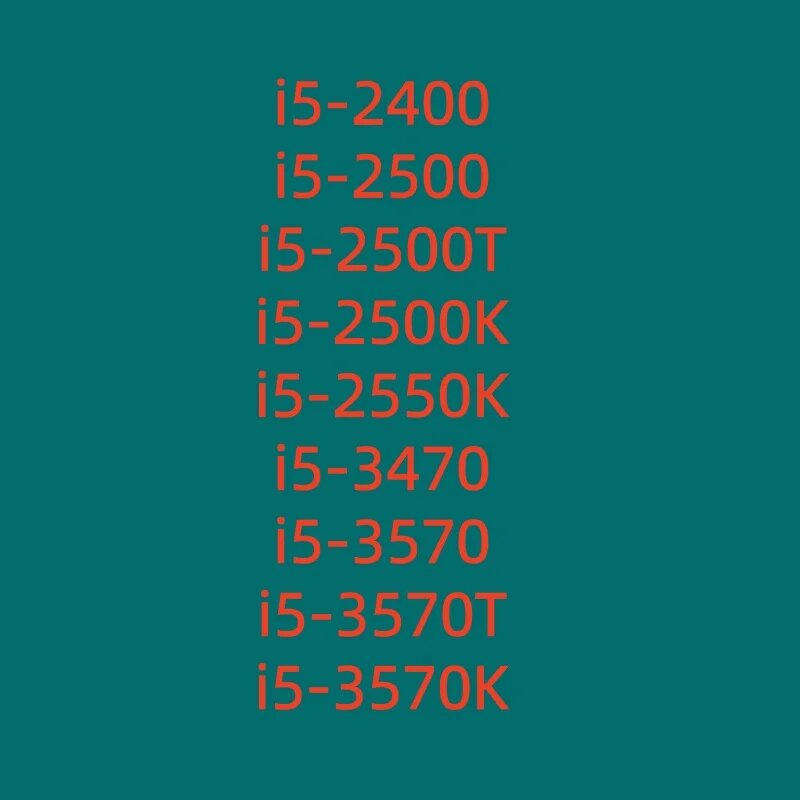 Игровой процессор Intel Core i5 2400/2500/2500K/2550K/2500T/3470/3570/3570T/3570K i5-2500 x 1pcs