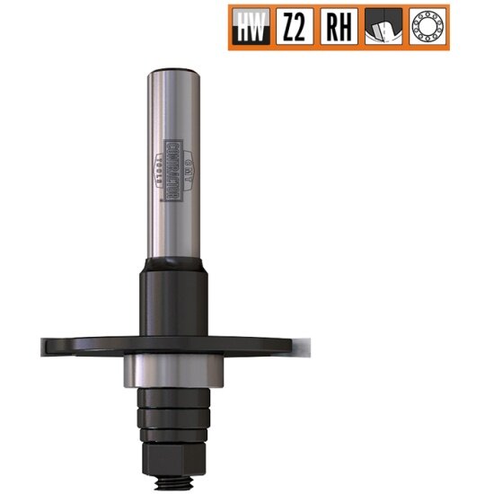 Фреза пазовая Cmt -contractor пазовая Z3 с державкой (подшипник и гайка) S=8 D=47.6x6, K922-360A