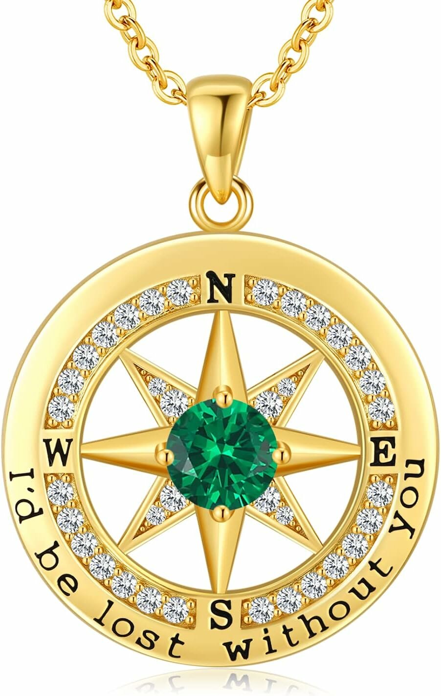 Серебряное ожерелье с подвеской-компасом, романтический подарок для женщин на годовщину, день рождения и день святого валентина