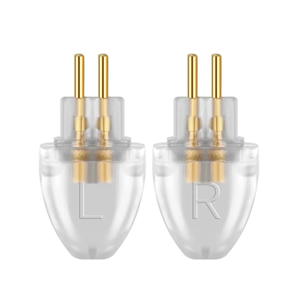 QYFANG CT-417 2-контактный металлический разъем для наушников Transparent