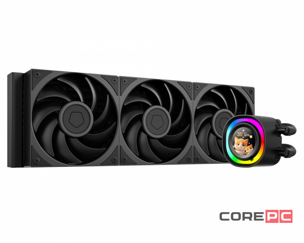 Система жидкостного охлаждения для процессора ID-COOLING FX360 LCD PE ARGB Black