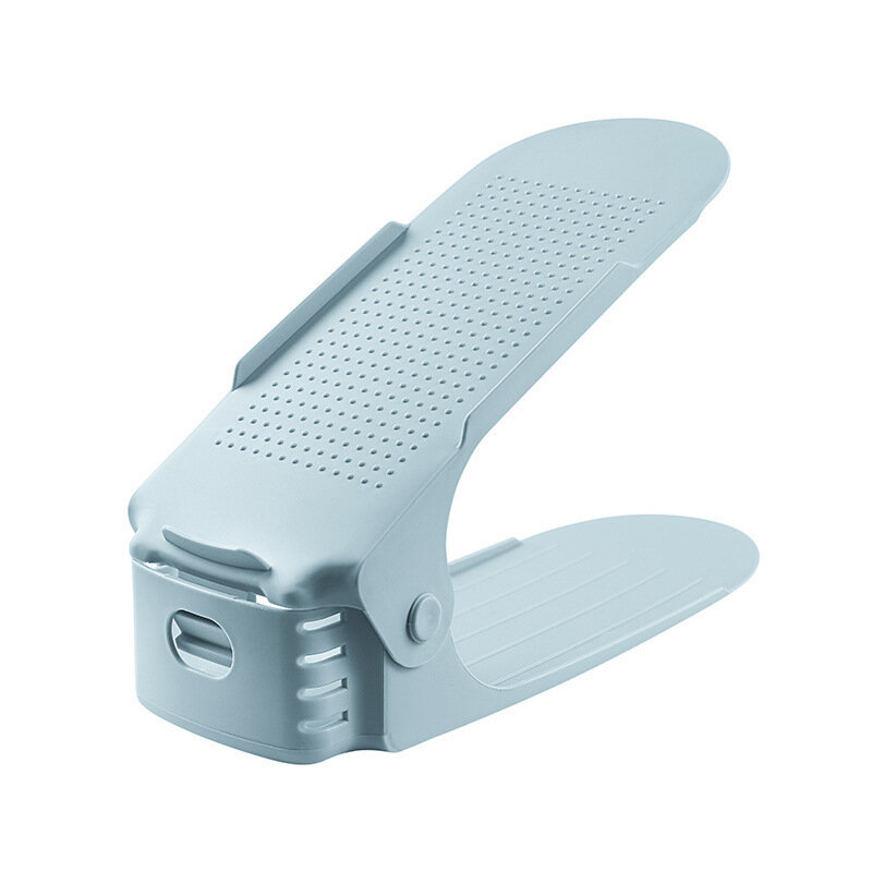 Регулируемый шкаф для обуви, артефакт хранения обуви, пластиковая двухъярусная обувная полка, простая домашняя интегрированная подставка для обуви, складного типа