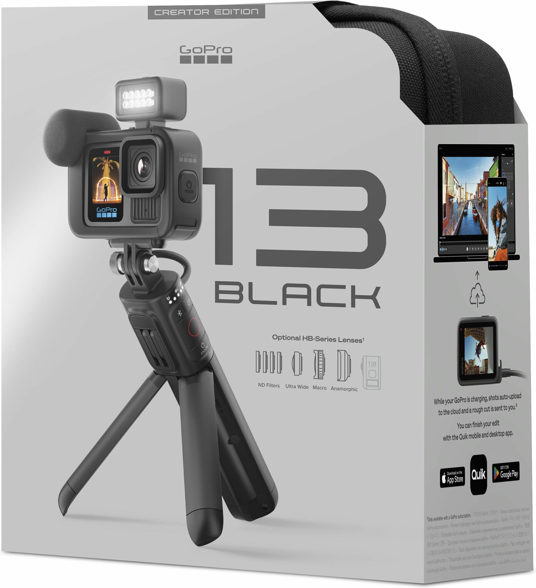 Экшн-камера GoPro HERO 13 Black Creator Edition стабилизация HyperSmooth