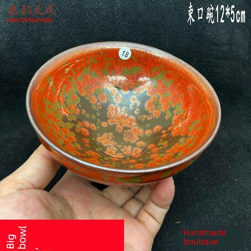 Большая чайная чаша, один предмет на аукционе, печь Цзяньян, чаша для матча из чугуна (металла) с оригинальной