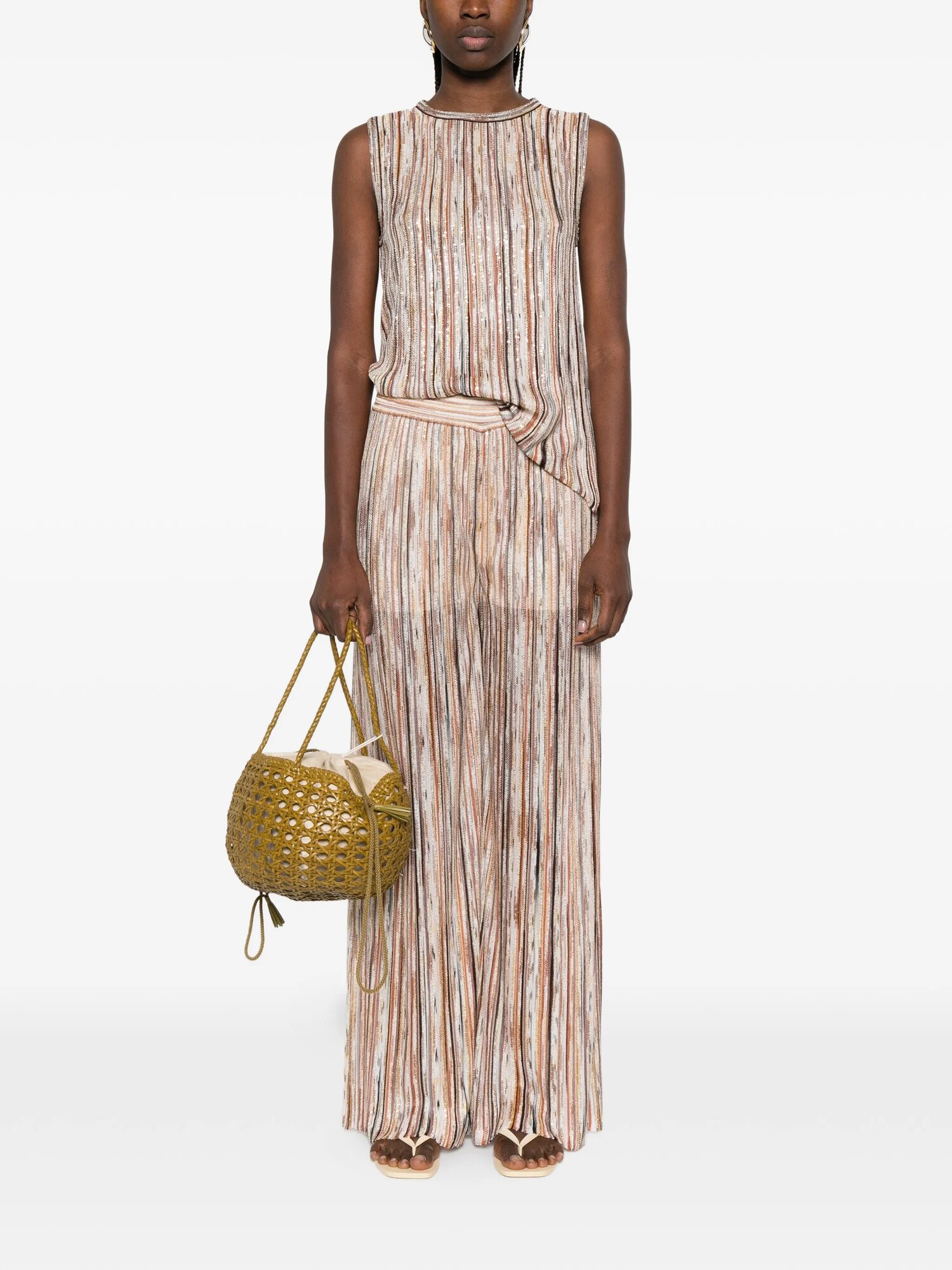 Брюки Missoni Striped trousers, размер 44, разноцветный — фото 1