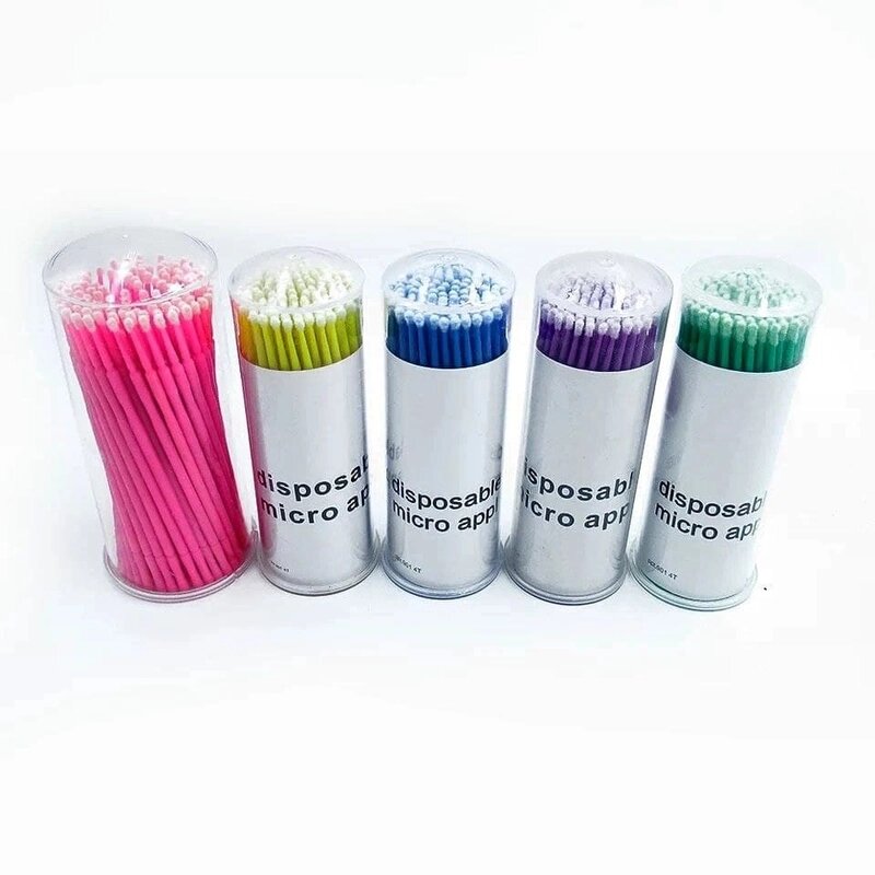 Микробраши для наращивания и ламинирования ресниц в тубе/Косметические палочки