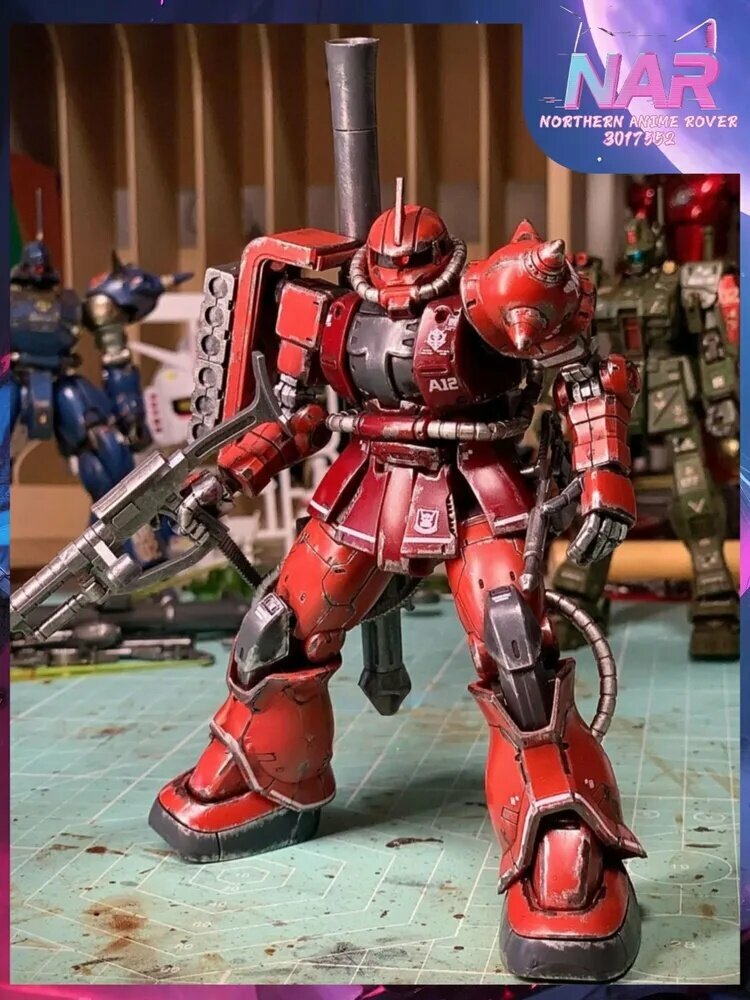 Сборная Игрушечная фигурка модель HG 1:144 Gundam ZAKU, Сборная модель Гундама, бесплатная стент