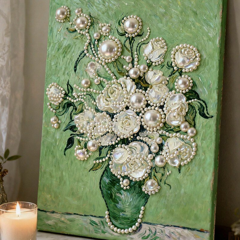 Солнечный цветок DIY Жемчужная живопись Ручная работа Креативный свежий исцеляющий цветочный подарок для друзей и лучших подруг Декоративная живопись