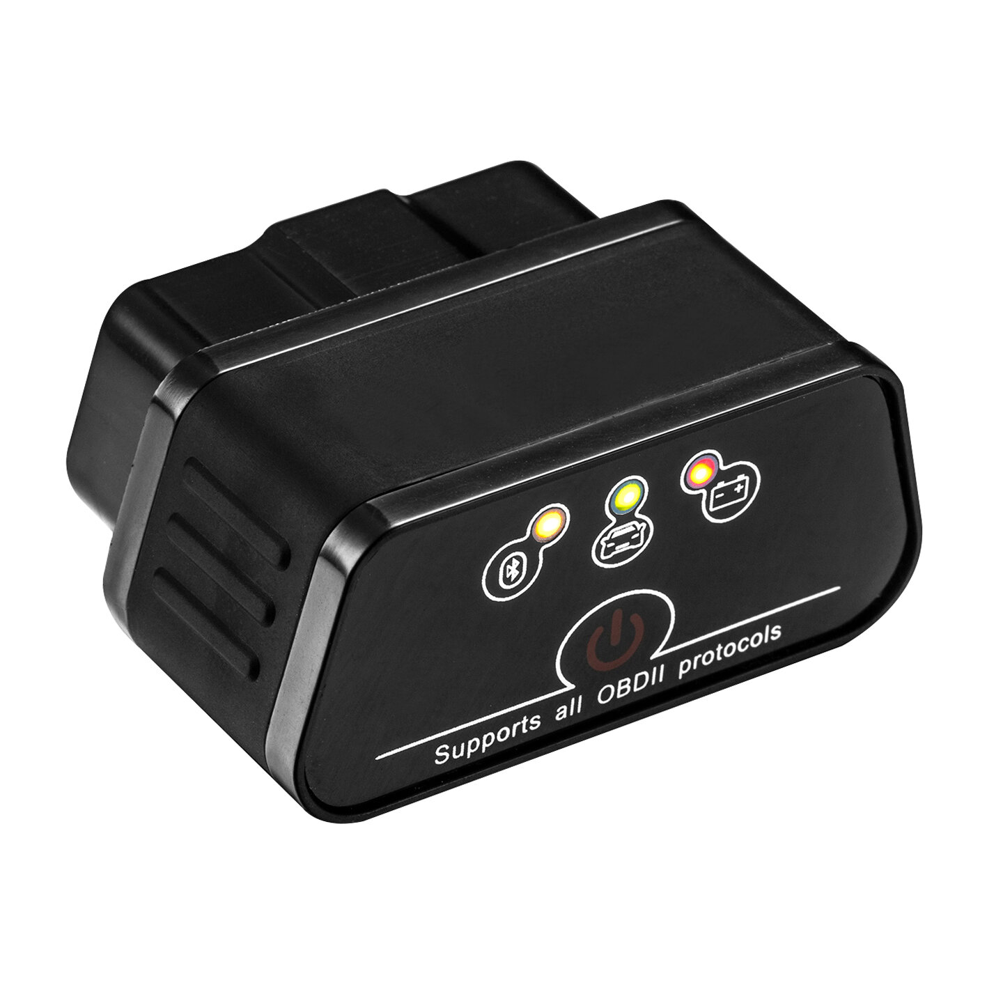 Автомобильный диагностический сканер KONNWEI OBDII Mini BT3.0, совместимый с ПК на базе Android и Windows (красно-белый) KW903