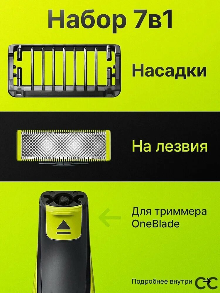 Набор насадок на триммер Philips OneBlade / Насадка для One blade
