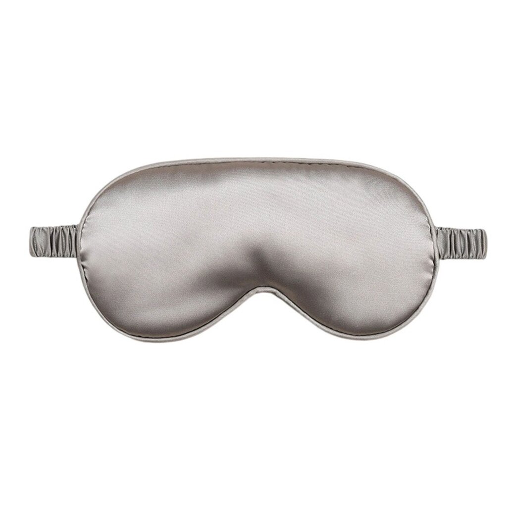 Двусторонняя имитирующая шелковая маска для глаз, дышащая маска для глаз для затенения во время сна-серый