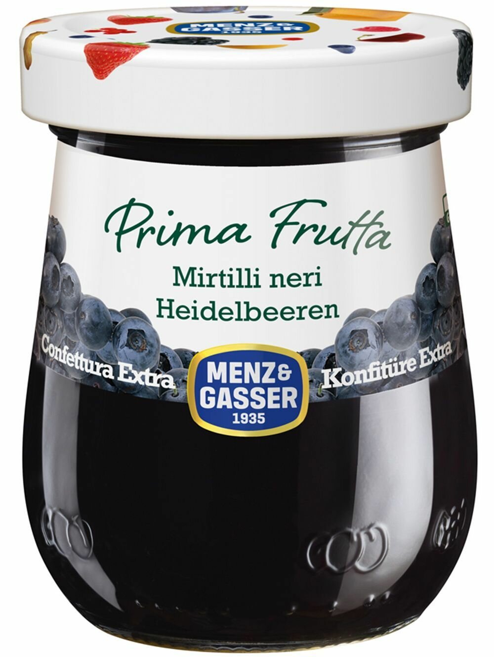 Конфитюр MENZ&GASSER Prima Frutta экстра Черника без глютена 340г
