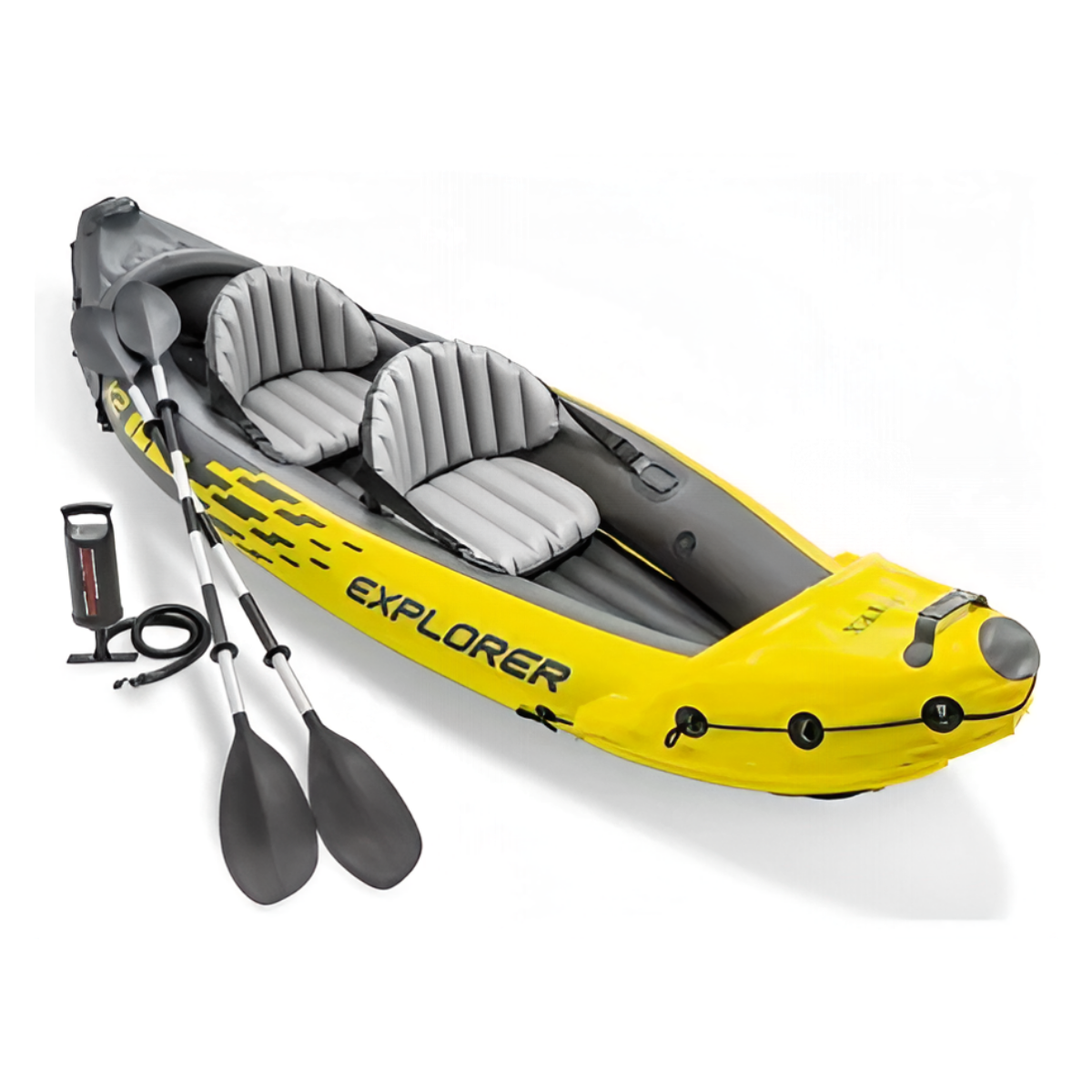 Лодка надувная Intex 68307 двухместная EXPLORER K2, нагрузка до 180 кг