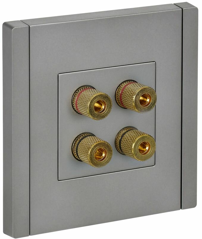 Аудиорозетка 4-м FORTE&PIANO FP539 сталь IEK FP-S40-K46
