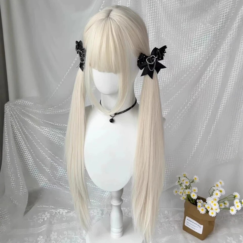 Синтетические парики Лолита блонд, платиновый золотой, длинные, прямые light blonde
