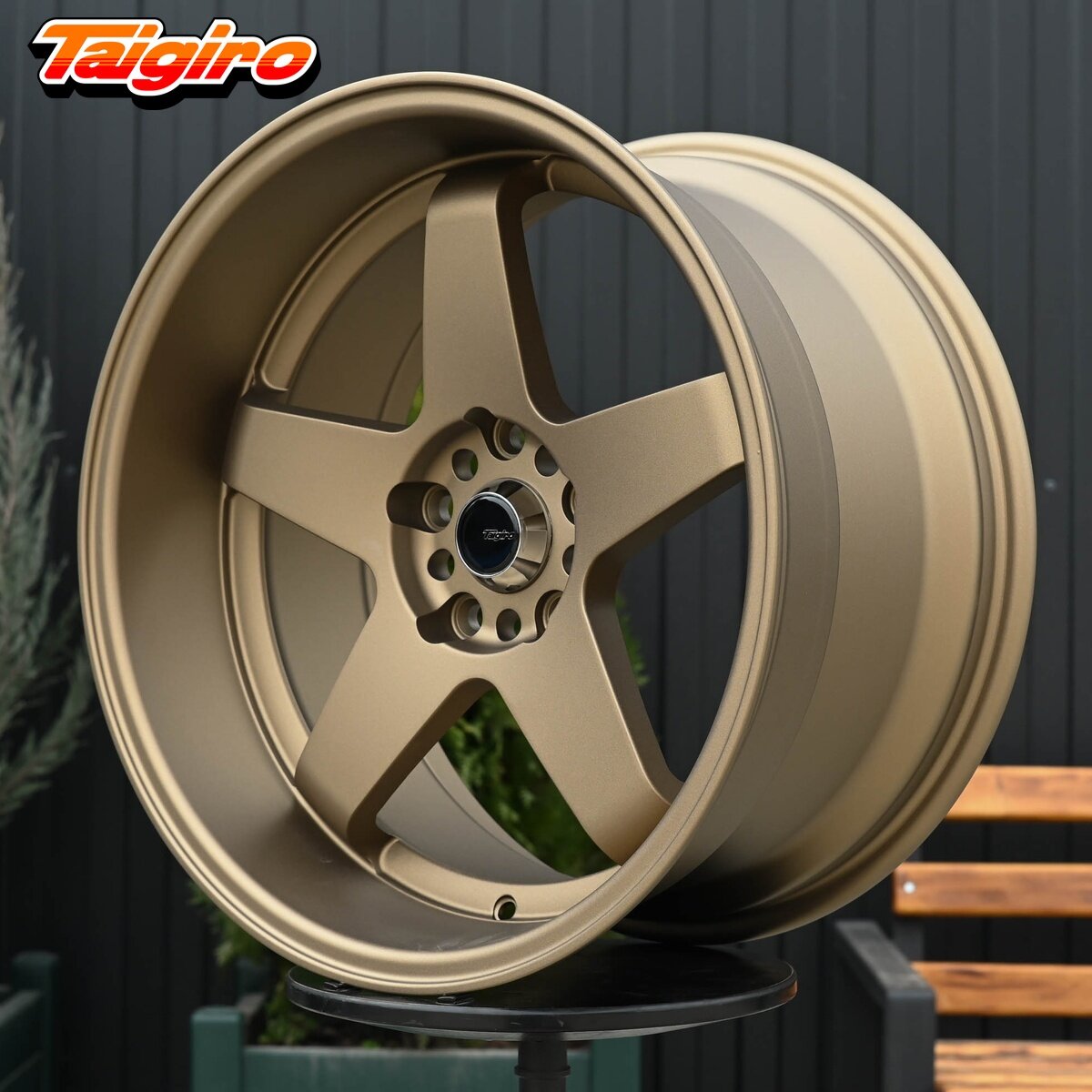 Комплект литых дисков R18 Taigiro LM 9.5J ET10 5*114.3 Бронза (K047)