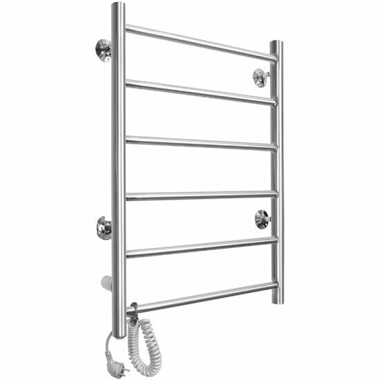 Полотенцесушитель электрический с сухим кабелем Domoterm DMT 109-6 50x71 EK L