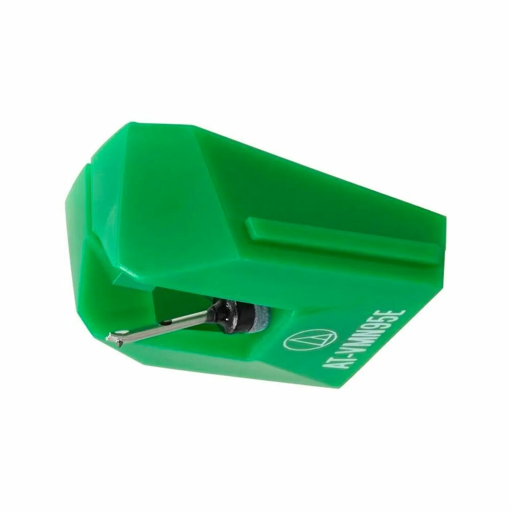 Сменный стилус Audio-Technica "AT-VMN95E", для проигрывателя виниловых дисков, зеленый