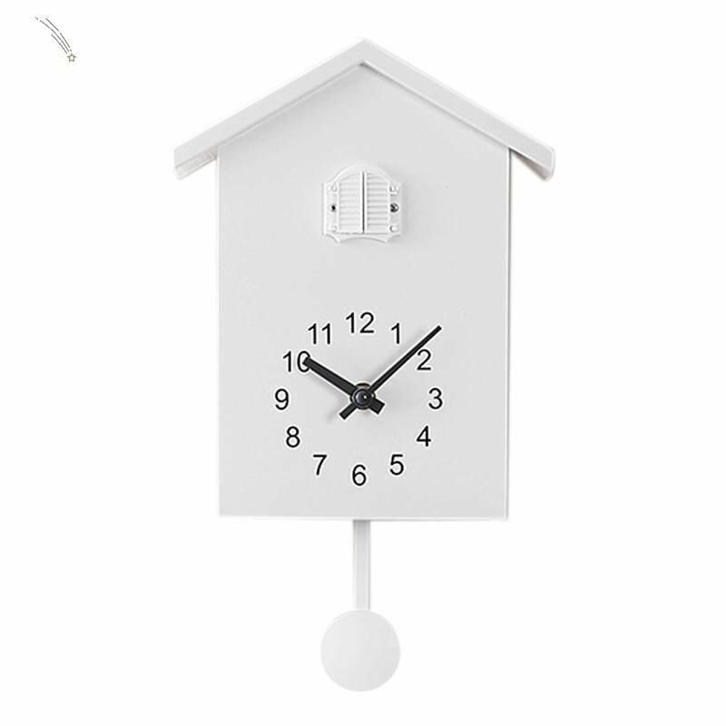 Часы с кукушкой Настенные часы-движение в стиле шале, белые