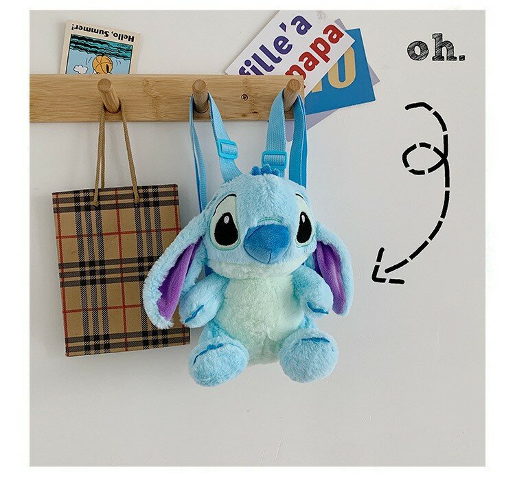 Короткий плюшевый рюкзак-сумка Stitch Series