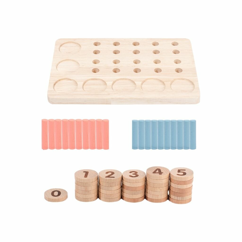 Набор деревянных счетных палочек для малышей