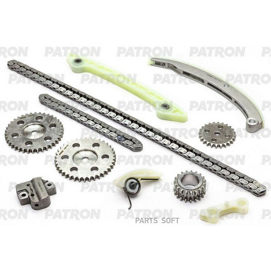 Комплект цепи ГРМ (Цепь-2, Нат-1, Усп-4, Шест-4) FORD Focus II 1.8i MT (QQDA, QQDB) 2005-2011 PATRON PTCK005 | цена за 1 шт