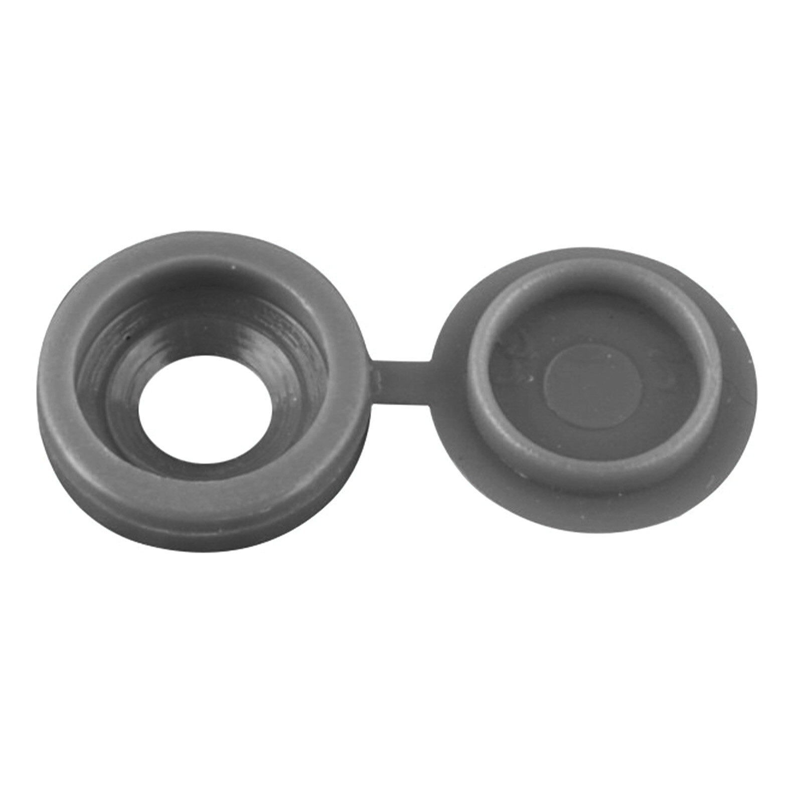 Декоративные пластиковые заглушки для саморезов M5, для установки в шкаф, темно-серый цвет.