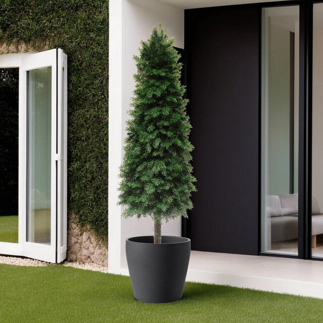 Искусственная Туя на ножке 150 см, литая 100%, ElkaDe (ЕлкаДе), ТУН-150