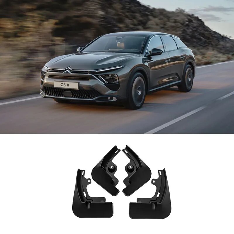 4 шт. автомобильные брызговики для Citroen C5 X C5X 2022 2023 2024 2025 задние передние брызговики крылья колеса брызговики аксессуары