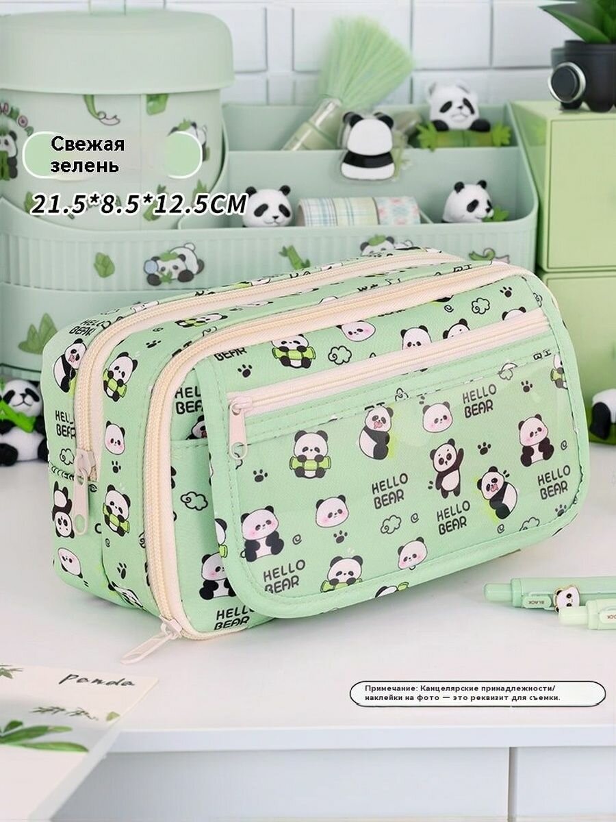 Пенал "Корейская версия", брезентовый, для девочек и мальчиков, 120 г