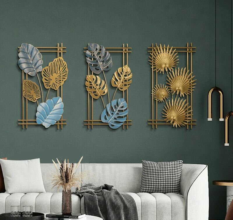 Декоративные стеновые панели, украшение помещения, металлические стеновые панели, декоративно-прикладное искусство, 3 шт