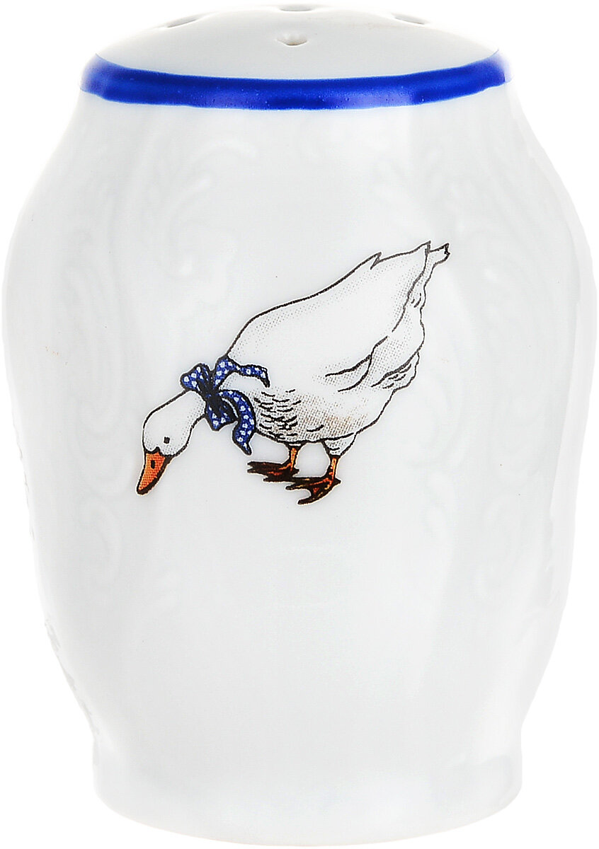 Солонка; "Bernadotte", декор "Гуси", фарфор, 1 шт, Thun/ БТФ0366
