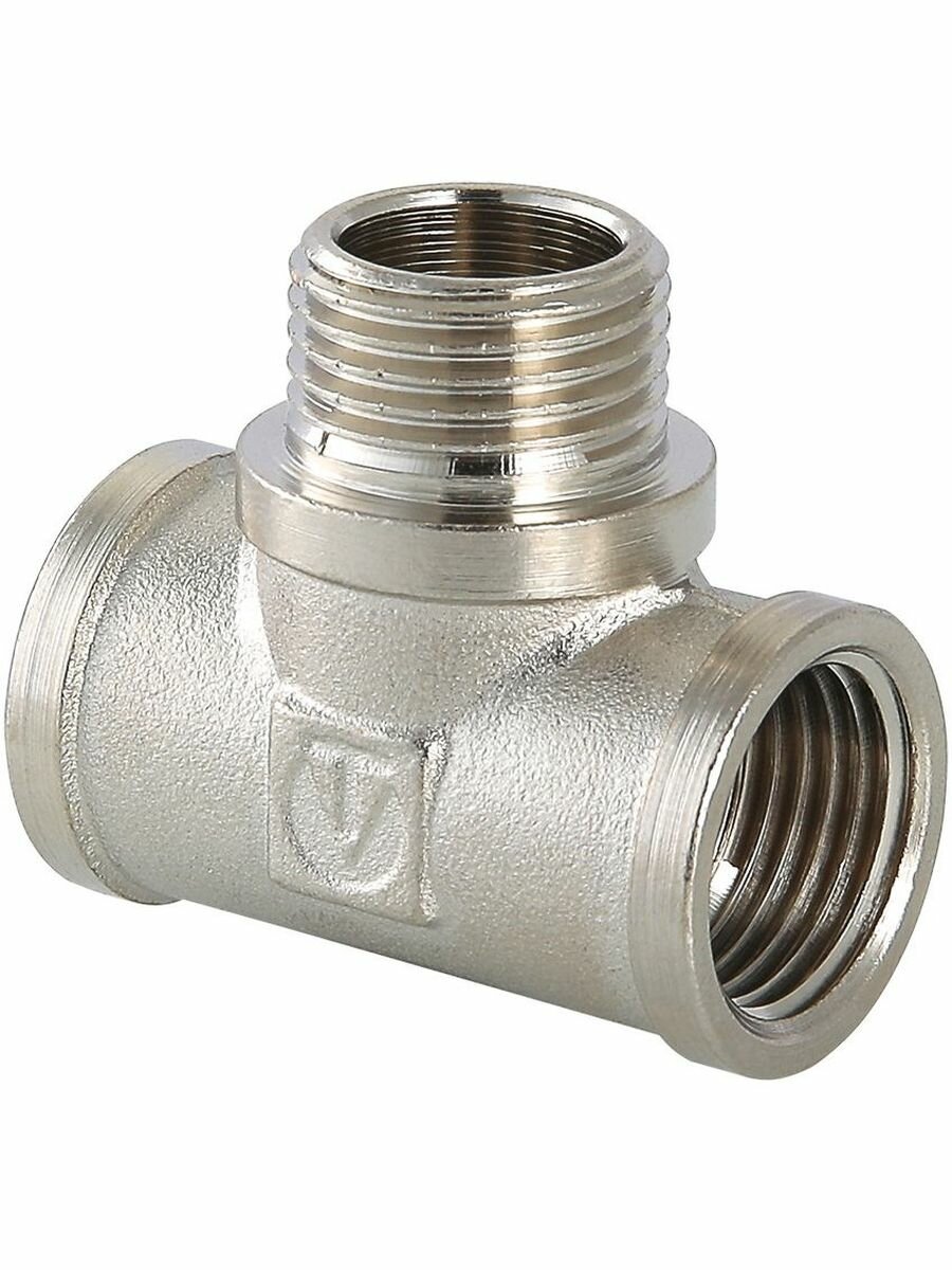 Тройник VALTEC 1/2" ВНВ с/огр. лат. никелир, VTr.132. N.0004
