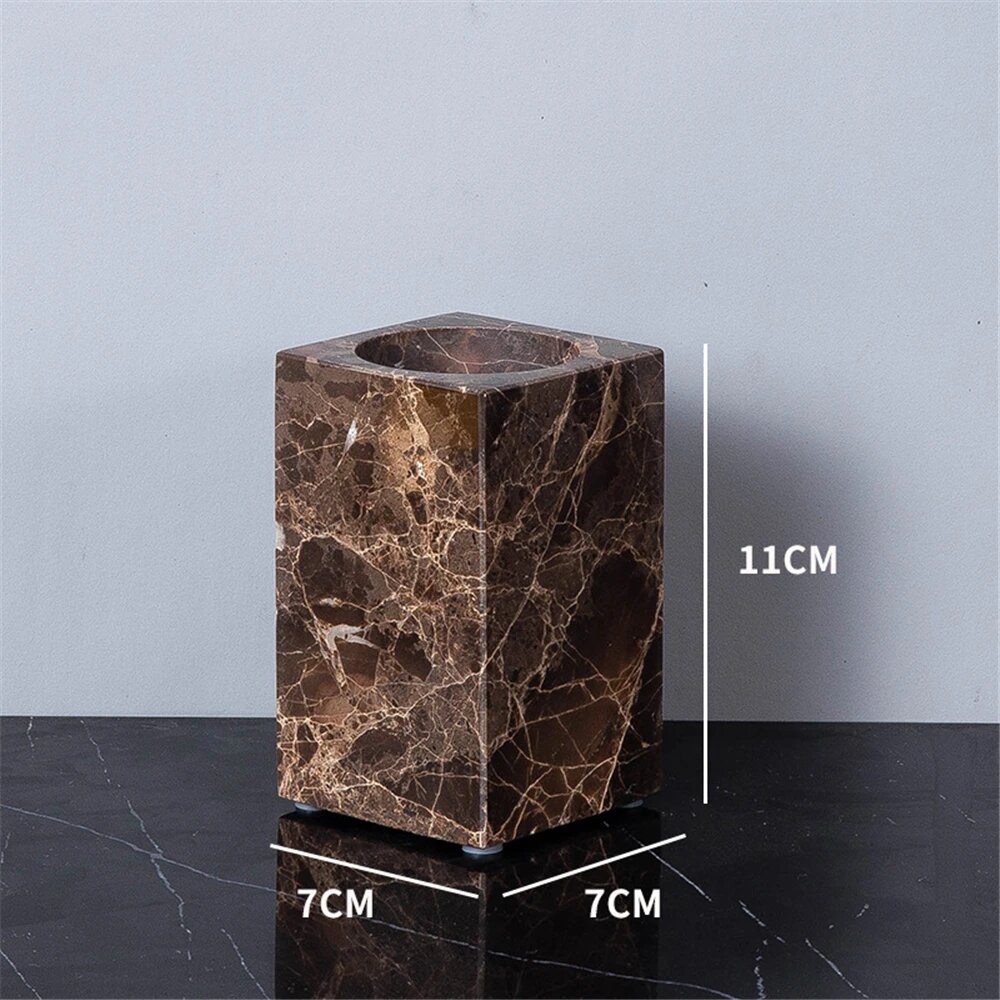 Набор аксессуаров для ванной комнаты из керамики, Teacup-Square，7*11cm