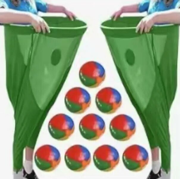 Granny pants outdoor game, Игра на свежем воздухе "Бабушкины штаны, Игрушки на открытом воздухеигры между родителями и детьми,2 брюк, 10 мячей.