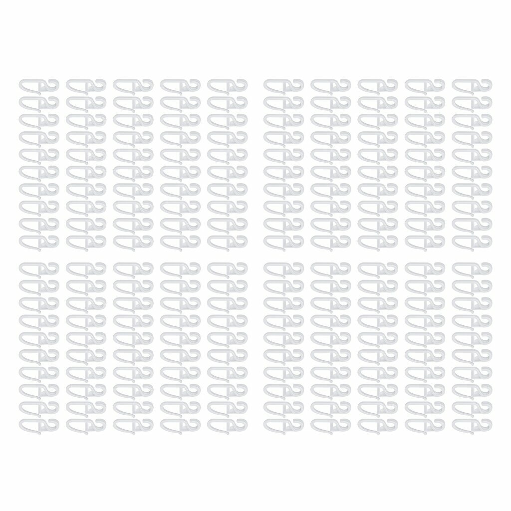 100 шт. S-образные крючки для штор